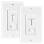 3-Way / Single Pole LED Dimmer Light Switch 600W, Almond