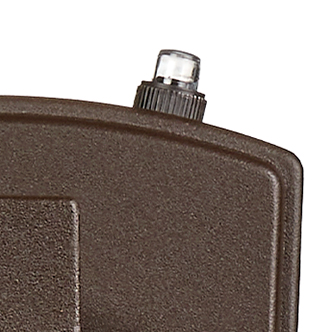 LED Outdoor Wall Light Water Glass, Photocell, Bronze