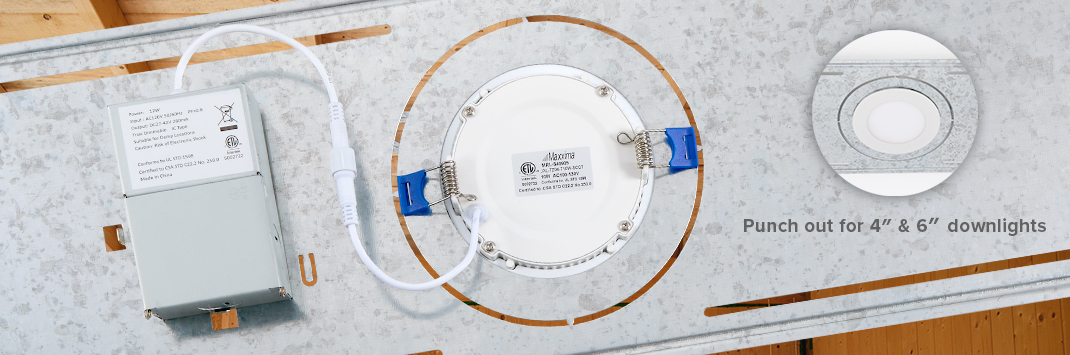 4" & 6" LED New Construction Downlight Mounting Plate
