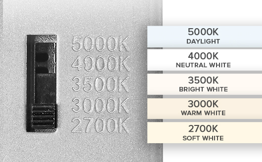 6” 5 CCT Selectable Slim Recessed LED Downlight, 2700-5000K